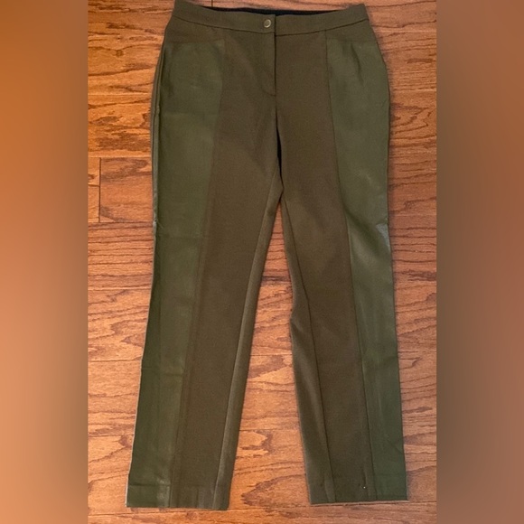 Ruby Rd. | Pants & Jumpsuits | Ruby Rd Olive Green Faux Leather Pants ...
